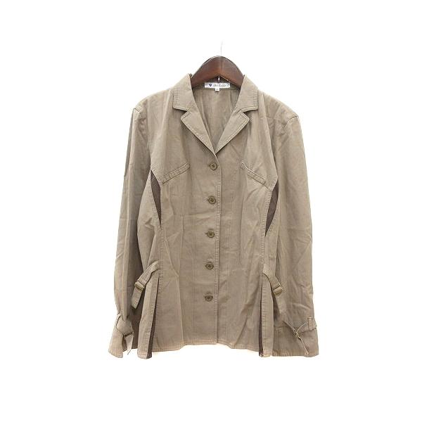 ビルダジュール ville d'azur ジャケット シングル 切替 メッシュ 40 L ベージュ /MN レディース【ブランド】ビルダジュール ville d'azur【表記サイズ】40（日本サイズL相当）【実寸サイズ】肩幅：約40cm　...