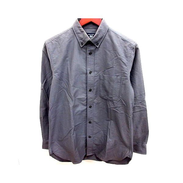 コムサコミューン COMME CA COMMUNE シャツ ボタンダウン 長袖 M グレー /RT メンズ【ブランド】コムサコミューン COMME CA COMMUNE【表記サイズ】M【実寸サイズ】肩幅：約44cm　身幅：約48cm　着丈：...