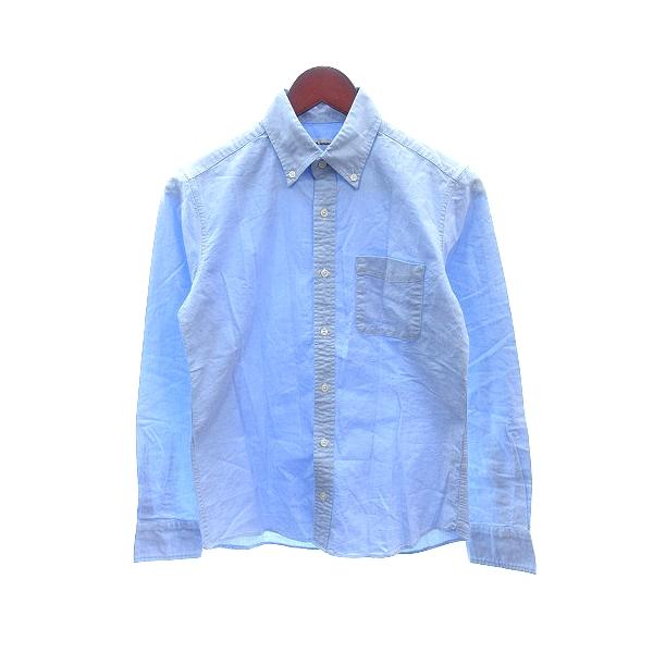 チャオインデンチャー ciao indenture ボタンダウンシャツ 長袖 S 水色 ライトブルー /AU メンズ【表記サイズ】S【実寸サイズ】肩幅：約40cm　身幅：約47cm　着丈：約61cm　袖丈：約60cm　　【素材】綿100%【...