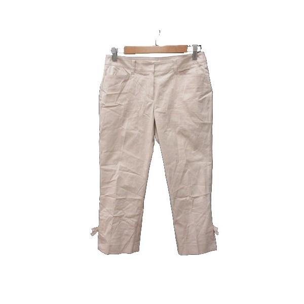 トゥービーシック TO BE CHIC クロップドパンツ リボン スリット 40 ピンクベージュ /MS レディース【ブランド】トゥービーシック TO BE CHIC【表記サイズ】40（日本サイズL程度）【実寸サイズ】ウエスト：約72cm　...