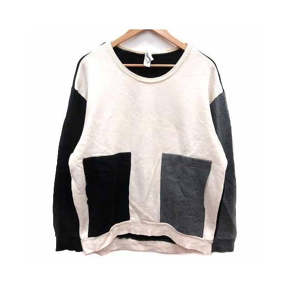 エドウィナホール Edwina Horl トレーナー スウェット 裏生地 長袖 S 白 ホワイト 黒 ブラック グレー /YK メンズ【ブランド】エドウィナホール Edwina Horl【表記サイズ】S【実寸サイズ】肩幅：約51cm　身幅：...