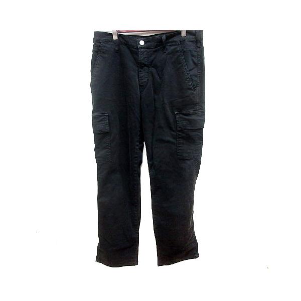 シマロン CIMARRON カーゴパンツ デニム ロング 40 黒 ブラック /RT レディース【ブランド】シマロン CIMARRON【表記サイズ】40【実寸サイズ】ウエスト：約78cm　もも幅：約23cm　裾幅：約20cm　股上：約26c...