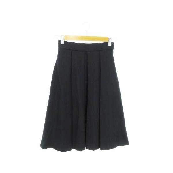 レステラ LESTERA スカート ボックスプリーツ ミモレ ロング ウール ストレッチ 38 紺 ネイビー /AO20 レディース【表記サイズ】38(日本サイズM相当)【実寸サイズ】ウエスト：60cm　ヒップ：-cm　スカート丈：61cm...