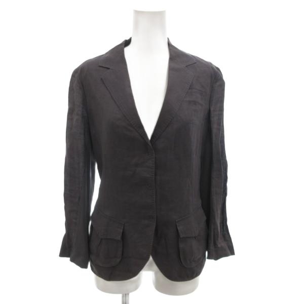 ブルネロクチネリ BRUNELLO CUCINELLI ジャケット 切替 M グレー /FF ■GY62 レディース【ブランド】ブルネロクチネリ BRUNELLO CUCINELLI【表記サイズ】M【実寸サイズ】肩幅：37cm　身幅：39c...