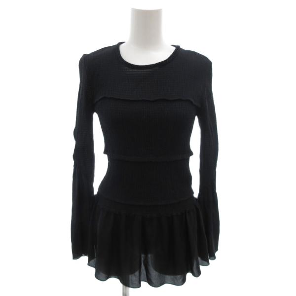 3.1 フィリップリム 3.1 phillip lim チュニック ティアード 長袖 絹 シルク 0 黒 ブラック /FF ■GY62 レディース【ブランド】3.1 フィリップリム 3.1 phillip lim【表記サイズ】0【実寸サイズ...