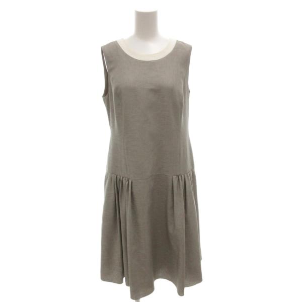 デイジーリンフォクシー DAISY LIN For FOXEY ワンピース ギャザー ノースリーブ ひざ丈 40 グレー /FF ■GY62 レディース【ブランド】デイジーリンフォクシー DAISY LIN For FOXEY【表記サイズ】...