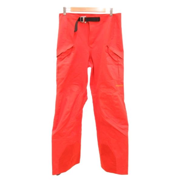 パタゴニア Patagonia 84140FA12 スキーパンツ スノボー ロゴ 32 オレンジ /JS ■GY62 メンズ【ブランド】パタゴニア Patagonia【表記サイズ】32【実寸サイズ】ウエスト：86cm　もも幅：30cm　裾幅...