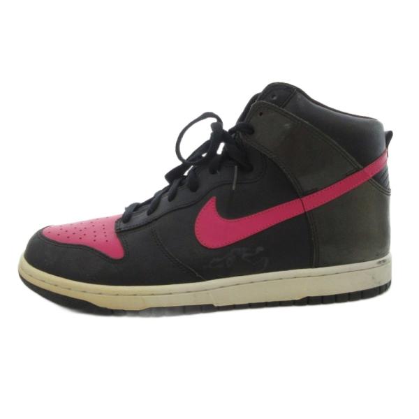 ナイキ NIKE WMNS DUNK HI スニーカー シューズ ハイカット 29 黒 ブラック ピンク 407922-015 /FF ■GY62 メンズ【ブランド】ナイキ NIKE【表記サイズ】29【実寸サイズ】最大幅：11cm　アウトソ...
