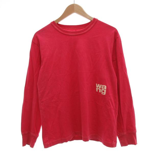 アレキサンダーワン ALEXANDER WANG Tシャツ ロンT S 長袖 ロゴ 赤 レッド /AE ■GY62 メンズ【ブランド】アレキサンダーワン ALEXANDER WANG【表記サイズ】S【実寸サイズ】肩幅：48cm　身幅：51c...