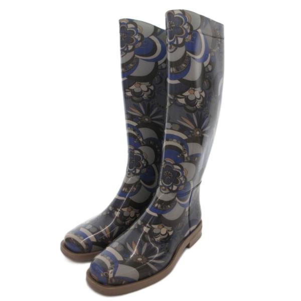 エミリオプッチ EMILIO PUCCI ロングブーツ レイン 長靴 総柄 37 マルチカラー /FF ■GY62 レディース【ブランド】エミリオプッチ EMILIO PUCCI【表記サイズ】37（24cm相当）【実寸サイズ】筒周り：32c...