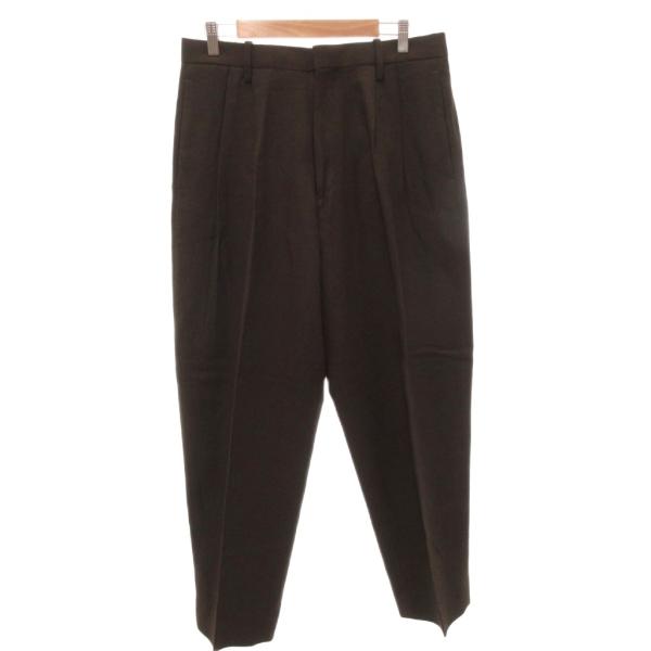 ジョンスメドレー JOHN SMEDLEY ワイドスラックス パンツ ウール センタープレス 3 L 茶 ブラウン /FF ■GY62 メンズ【ブランド】ジョンスメドレー JOHN SMEDLEY【表記サイズ】3 L【実寸サイズ】ウエスト：...