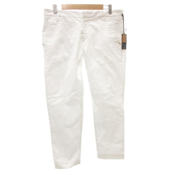 ENTRE AMIS パンツ スラックス テーパード 34 白 ホワイト /FF ■GY62 メンズ【表記サイズ】34【実寸サイズ】ウエスト：82cm　もも幅：22cm　裾幅：14cm　股上：22cm　股下：66cm　　【素材】綿 ポリウレ...