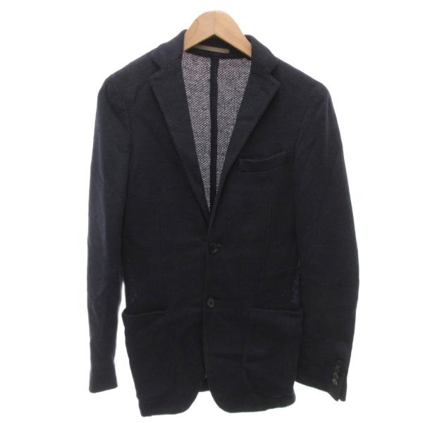 イレブンティ eleventy テーラードジャケット ブレザー 麻 リネン 2B 44 紺 ネイビー /FF ■GY62 メンズ【ブランド】イレブンティ eleventy【実寸サイズ】肩幅：42cm　身幅：50cm　袖丈：60cm　着丈：6...