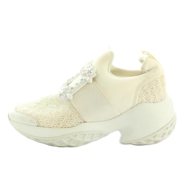 ロジェヴィヴィエ ROGER VIVIER ヴィヴ バックル スニーカー シューズ ビジュー装飾 36.5 23.5cm 白 /MI ■GY62 レディース【ブランド】ロジェヴィヴィエ ROGER VIVIER【表記サイズ】36.5 23....
