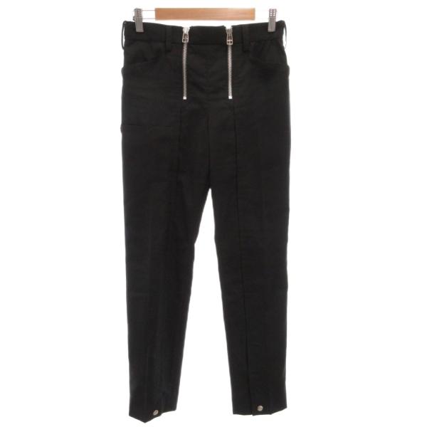 TAME 23SSK-2B STRIGHT SLACKS ストレート パンツ スラックス ジップアップ 黒 ブラック /FF ■GY62 レディース【表記サイズ】サイズ表記はございませんので、実寸サイズを参考によろしくお願いします【実寸サイ...