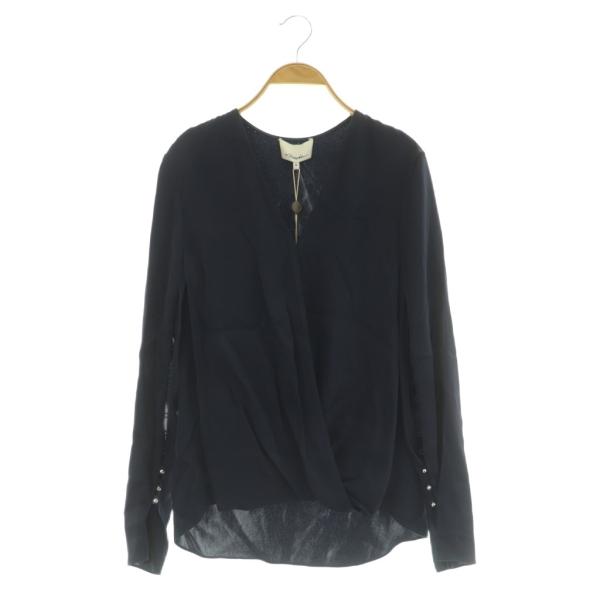 未使用品 3.1 フィリップリム 3.1 phillip lim EMBELLISHED LS SATIN BLOUSE カシュクールブラウス 長袖 サテン オープンスリーブ 6【ブランド】3.1 フィリップリム 3.1 phillip l...