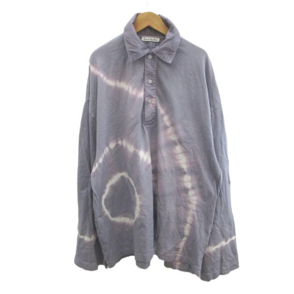 アクネ ストゥディオズ Acne Studios ポロシャツ L 紫 パープル タイダイ染め ポロカラー 長袖 /YU ■GY62 メンズ【ブランド】アクネ ストゥディオズ Acne Studios【表記サイズ】L【実寸サイズ】肩幅：64c...
