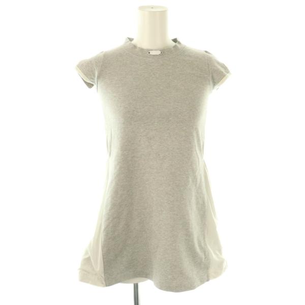 モンクレール MONCLER ABRITO MANICHE CORTE ワンピース キッズ  ロゴ ワッペン 140cm グレー B1954-85-63905 ■GY53 キッズ【ブランド】モンクレール MONCLER【表記サイズ】140c...