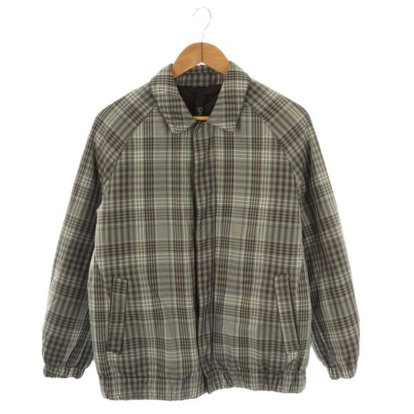 イーヴォ Hevo ANTONELLI ジャケット 中綿 ステンカラー チェック 50 グレー /AT ■OS ■GY53 メンズ【表記サイズ】50【実寸サイズ】身幅：56cm　着丈：65cm　ゆき丈：75cm　　【素材】表地 ポリアミド　...