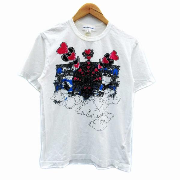 コムデギャルソンシャツ × NICOLAS BUFFE Tシャツ カットソー 半袖 ラウンドネック プリント L 白 ホワイト /MA2 ■GY53 レディース【ブランド】コムデギャルソンシャツ COMME des GARCONS SHIR...