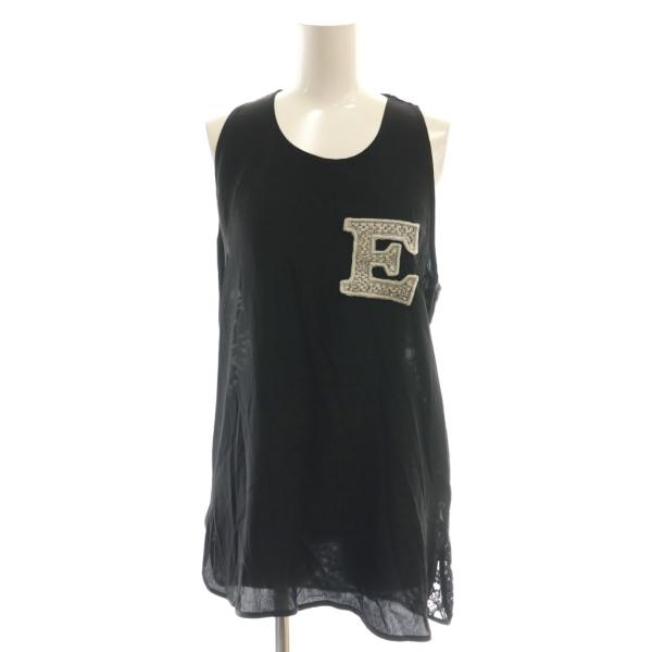 エルマノシェルビーノ ERMANNO SCERVINO ノースリーブカットソー レース 42 黒 ブラック /AT ■OS ■GY57 レディース【ブランド】エルマノシェルビーノ ERMANNO SCERVINO【表記サイズ】42【実寸サイ...