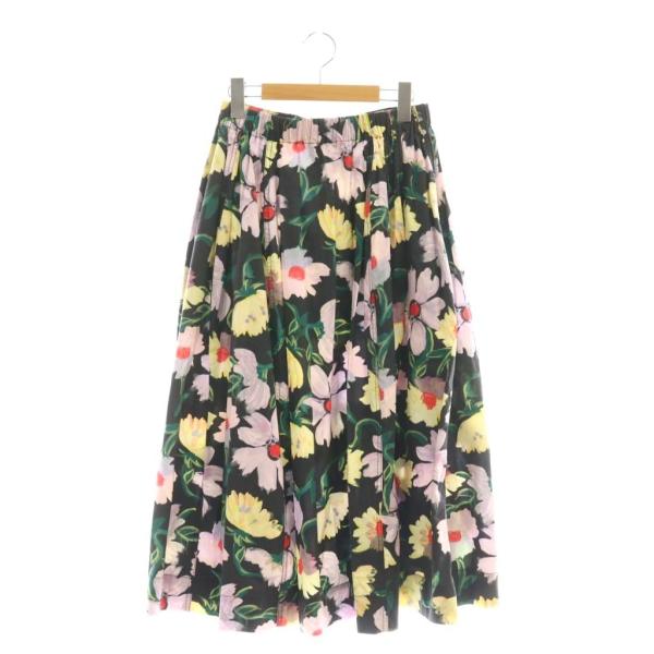 マルニ MARNI 21SS フレアスカート ロング 花柄 38 マルチカラー /DF ■GY57 レディース【ブランド】マルニ MARNI【表記サイズ】38【実寸サイズ】ウエスト：64cm　ヒップ：-cm　スカート丈：78cm　　【素材】...