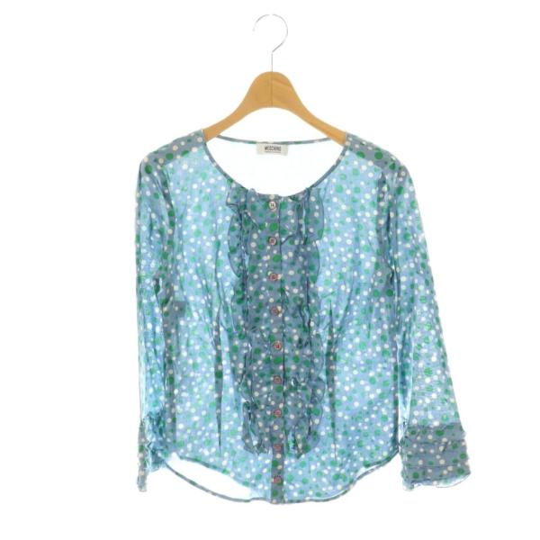 モスキーノチープアンドシック MOSCHINO CHEAP AND CHIC シャツ ドット 長袖 ブルー /HK ■GY57 レディース【ブランド】モスキーノチープアンドシック MOSCHINO CHEAP AND CHIC【表記サイズ】...