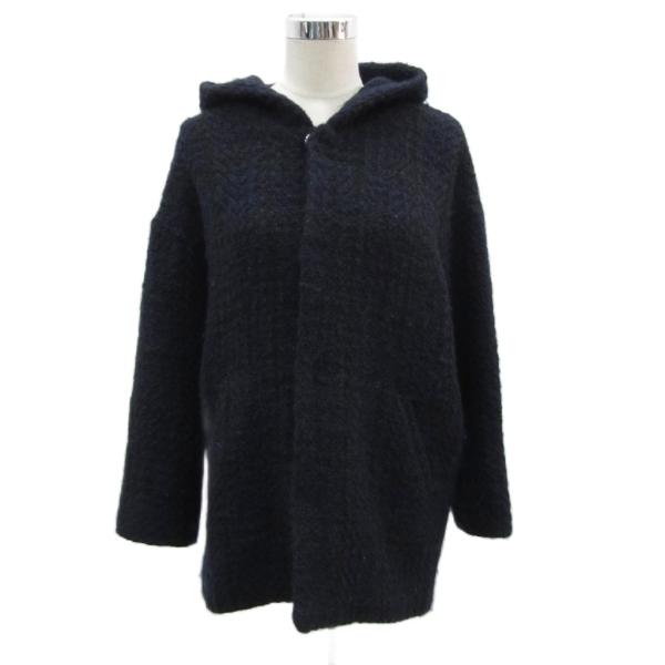 ジャーナルスタンダード JOURNAL STANDARD コート ミドル丈 チェック柄 ウール フード付き 紺 ネイビー /MA8 ■GY58 レディース【ブランド】ジャーナルスタンダード JOURNAL STANDARD【表記サイズ】表記...