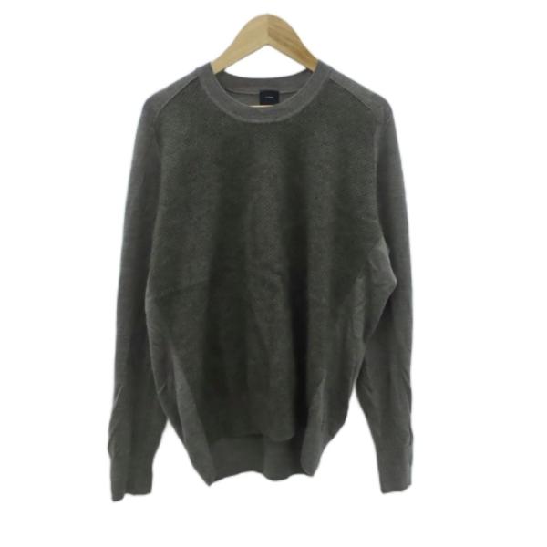 シーティープラージュ C.T.plage ニット カットソー クルーネック 長袖 切替 茶色 ブラウン /HO13 ■GY61 レディース【表記サイズ】38(日本Mサイズ相当)【実寸サイズ】身幅：55cm　着丈：60.5cm　ゆき丈：76c...