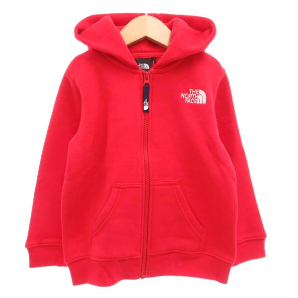 未使用品 ザノースフェイス THE NORTH FACE タグ付き パーカー フーディ 110 ジップアップ 長袖 ロゴ 赤 レッド /AE ■GY53 キッズ【ブランド】ザノースフェイス THE NORTH FACE【表記サイズ】110【...