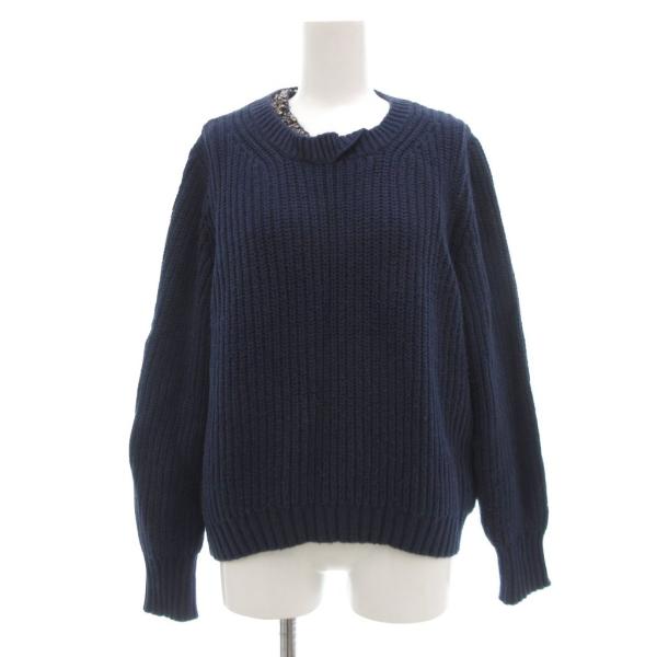 3.1 フィリップリム 3.1 phillip lim セーター ニット M 紺 ネイビー ローゲージ /UO ■GY53 レディース【ブランド】3.1 フィリップリム 3.1 phillip lim【表記サイズ】M【実寸サイズ】肩幅：37...