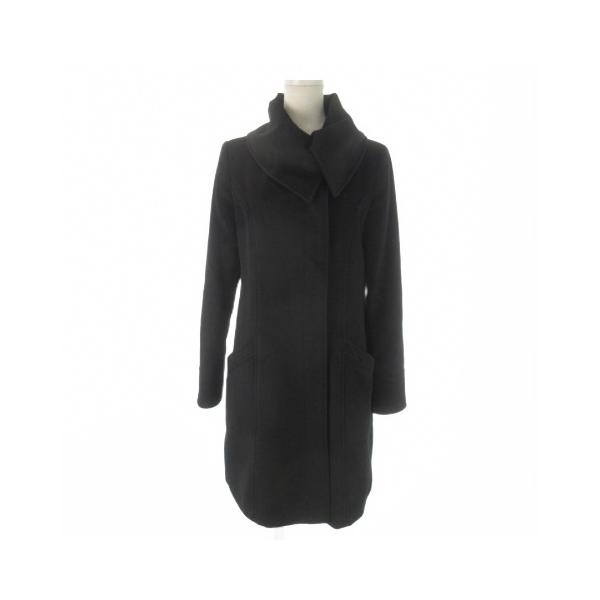 モディファイ Modify コート 40 黒 ブラック 無地 ビッグカラー 長袖 /AO14 ■GY60 レディース【ブランド】モディファイ Modify【表記サイズ】40【実寸サイズ】肩幅：37cm　身幅：45cm　袖丈：60cm　着丈：...