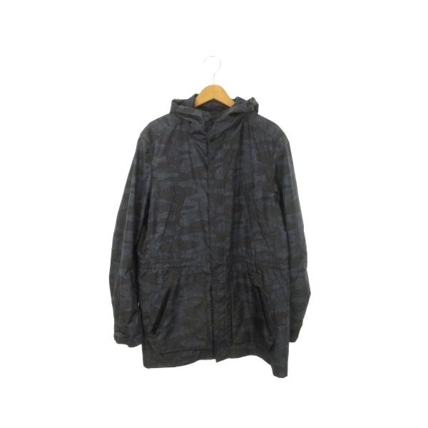 ジョセフアブード JOSEPH ABBOUD ジャケット LL 紺 ネイビー カモフラージュ柄 フード付き 長袖 /MN17 ■GY60 メンズ【ブランド】ジョセフアブード JOSEPH ABBOUD【表記サイズ】LL【実寸サイズ】肩幅：4...