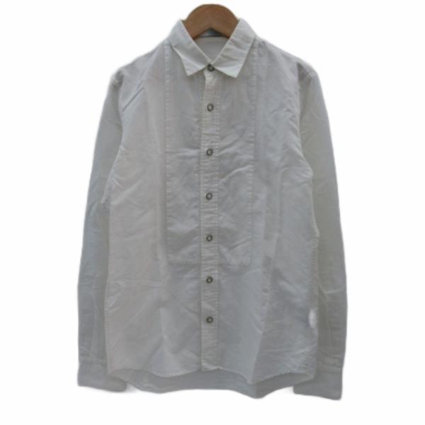 5351プールオム 5351 POUR LES HOMMES カジュアルシャツ 長袖 リネン混 1 白 ホワイト /SM14 ■GY58 メンズ【ブランド】5351プールオム 5351 POUR LES HOMMES【表記サイズ】1【実寸サ...