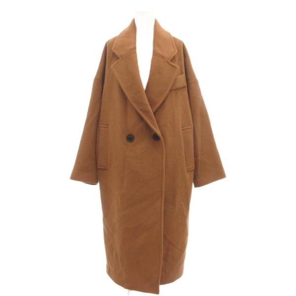 ビンバイローラ BIMBA Y LOLA チェスターコート S ブラウン系 長袖 ダブルブレスト /ML ■GY59 レディース【表記サイズ】S【実寸サイズ】肩幅：64cm　身幅：64cm　袖丈：42cm　着丈：104cm　　【素材】日本語...