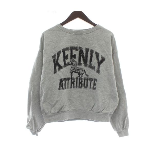 ニコアンド Niko and.. スウェット トレーナー 長袖 プルオーバー 3 M グレー シマウマ プリント ST81CD12KO /XZ ■GY58 レディース【ブランド】ニコアンド Niko and..【表記サイズ】3 M【実寸サイ...