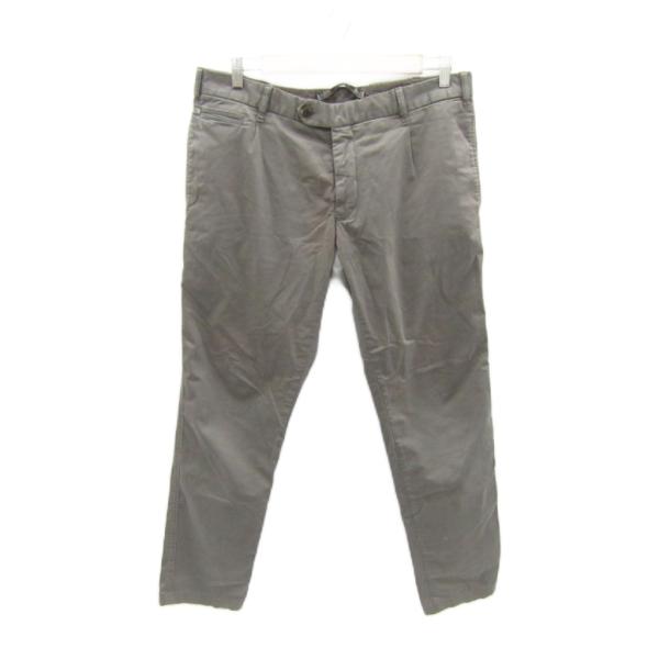 ジェイダブリューブライン J.W.BRINE ストレートパンツ 50 L グレージュ 無地 ロング丈 /YS34 ■GY58 メンズ【表記サイズ】50（日本サイズL相当）【実寸サイズ】ウエスト：84cm　もも幅：26cm　裾幅：17cm　股...