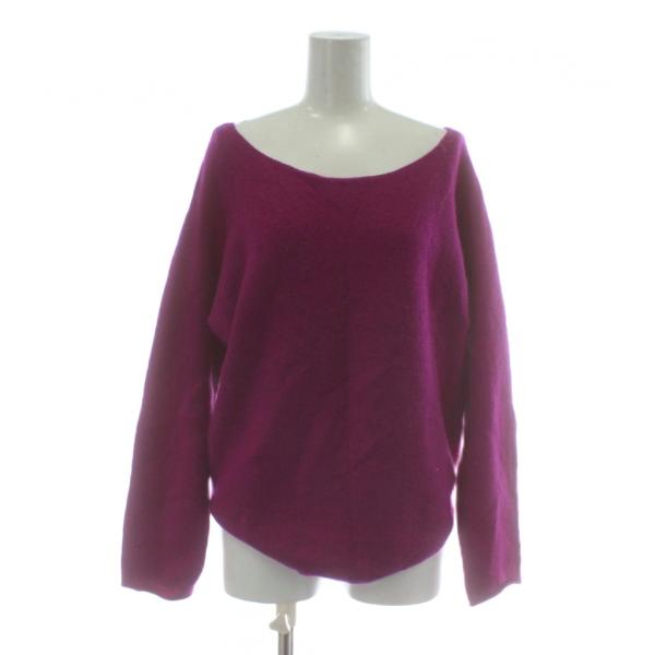 ヴィンス VINCE ニット セーター ウール カシミヤ混 長袖 ボートネック M 紫 パープル /XZ ■GY57 レディース【ブランド】ヴィンス VINCE【表記サイズ】M【実寸サイズ】身幅：49cm　着丈：52cm　ゆき丈：66cm　...