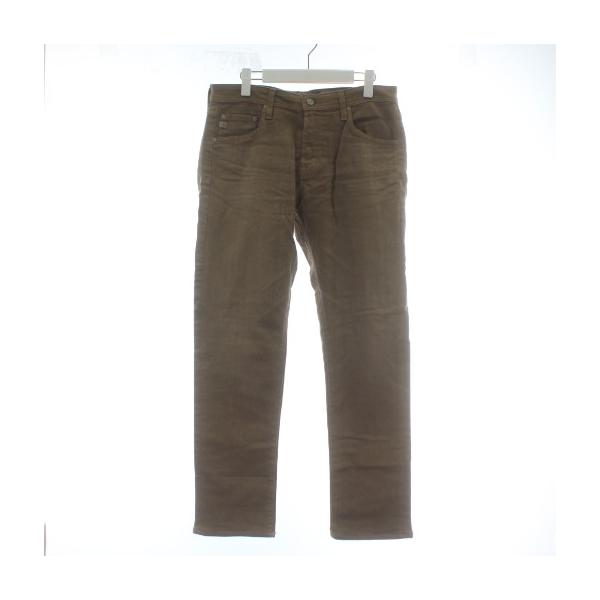 アドリアーノゴールドシュミット AG ADRIANO GOLDSCHMIED デニムパンツ ジーンズ ストレート ジップフライ 31R 茶色 ブラウン【表記サイズ】31R【実寸サイズ】ウエスト：80cm　もも幅：26.5cm　裾幅：17.5...