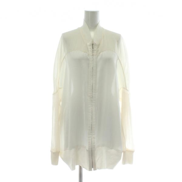 コイ KOI ジャケット ブルゾン 薄手 絹 シルク シースルー 切り替え ジップアップ 白 ホワイト /XZ ■GY57 レディース【ブランド】コイ KOI【表記サイズ】サイズ表記なし(実寸サイズをご参照ください。)【実寸サイズ】身幅：5...