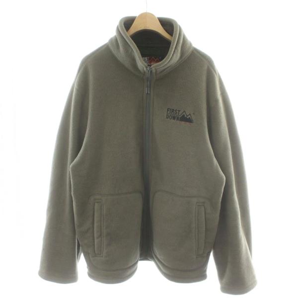 ファーストダウン FIRST DOWN FLEECE JACKET フリースジャケット L グレー ハイネック フルジップ /PP ■GY60 メンズ【ブランド】ファーストダウン FIRST DOWN【表記サイズ】L【実寸サイズ】肩幅：約5...