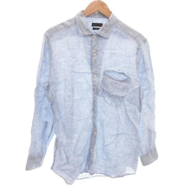 コルネリアーニ Corneliani 美品 シャツ 16 41 青 ブルー 長袖 胸ポケット 切り替えデザイン /SJ ■GY59 メンズ【ブランド】コルネリアーニ Corneliani【表記サイズ】16 41【実寸サイズ】肩幅：45cm　...