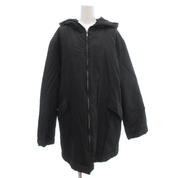 ハーフムーン HALF MOON フードロングコート 中綿 ジップアップ 裏地キルティング 黒 ブラック /GV ■GY59 レディース【ブランド】ハーフムーン HALF MOON【表記サイズ】サイズ表記なし(実寸サイズをご参考ください。)...