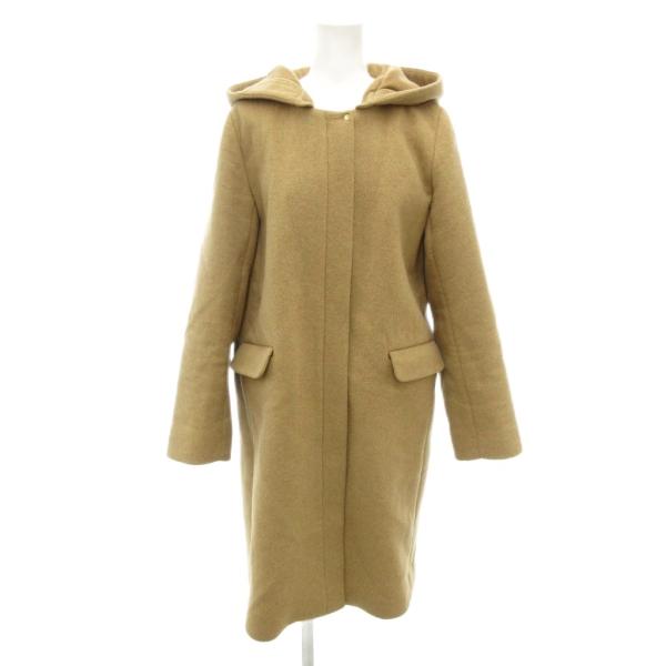 未使用品 ビームスハート BEAMS HEART タグ付き コート ウール M 茶 ブラウン フード付き /NL ■GY59 レディース【ブランド】ビームスハート BEAMS HEART【表記サイズ】M【実寸サイズ】肩幅：38cm　身幅：4...