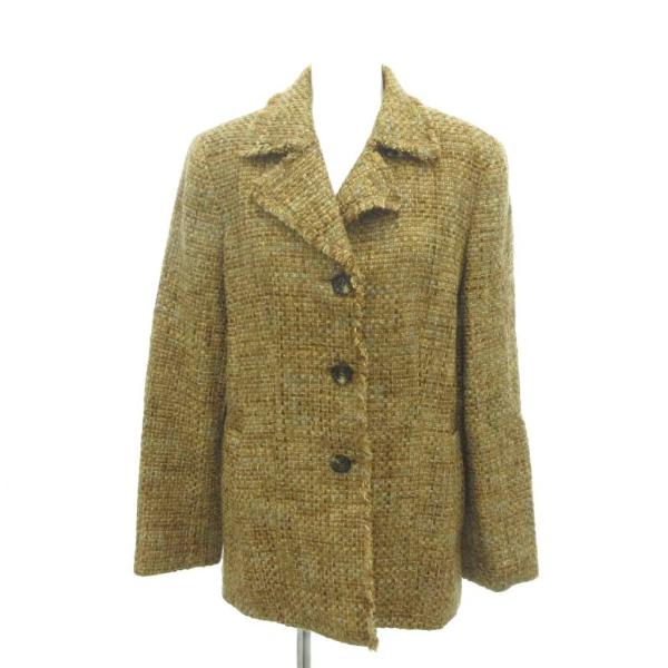 ジェラールダレル GERARD DAREL 美品 ジャケット ウール  ブラウン 織り柄 テーラードカラー 総裏地 ノーベント  08-10165 54635726 /HW ■GY59 レディース【ブランド】ジェラールダレル GERARD ...