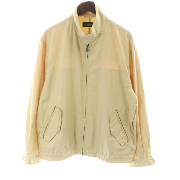 ニクラウス NICKLAUS スイングトップ ブルゾン ナイロン ジャケット L ベージュ 無地 スタンドカラー 長袖 /KW ■GY58 メンズ【表記サイズ】L【実寸サイズ】肩幅：49cm　身幅：57cm　着丈：60cm　袖丈：55cm　...