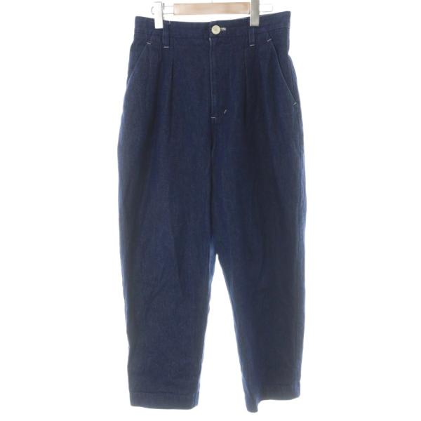 リコレクト rikolekt デニムパンツ ジーンズ ストレート M インディゴ /KW ■GY58 【表記サイズ】M【実寸サイズ】ウエスト：72cm　もも幅：33cm　裾幅：19cm　股上：37cm　股下：65cm　　【素材】コットン【色...