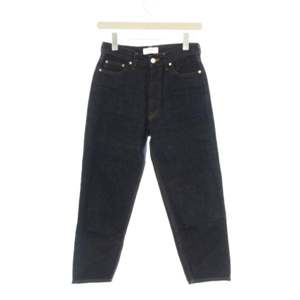 ミラオーウェン Mila Owen ジーンズ S ネイビー 無地 クロップド丈 ハイウエスト /LP ■GY58 レディース【ブランド】ミラオーウェン Mila Owen【表記サイズ】S【実寸サイズ】ウエスト：66cm　もも幅：25cm　裾...