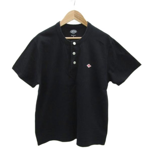 ダントン DANTON Tシャツ カットソー 36 S 黒 ブラック ヘンリーネック 半袖 無地 /YS60 ■GY58 レディース【ブランド】ダントン DANTON【表記サイズ】36（日本サイズS相当）【実寸サイズ】肩幅：40cm　身幅：...