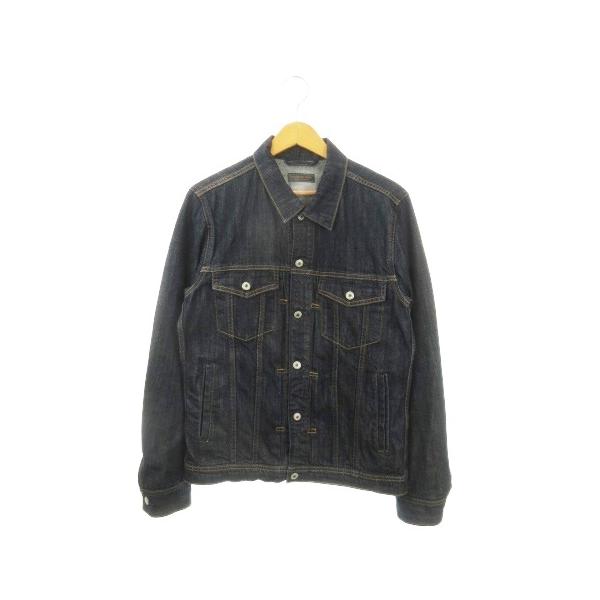 ナノユニバース nano universe FRAMMENTO CUORE デニムジャケット L 紺 ネイビー インディゴ 長袖 レギュラーカラー フラップポケット【ブランド】ナノユニバース nano universe【表記サイズ】L【実寸...